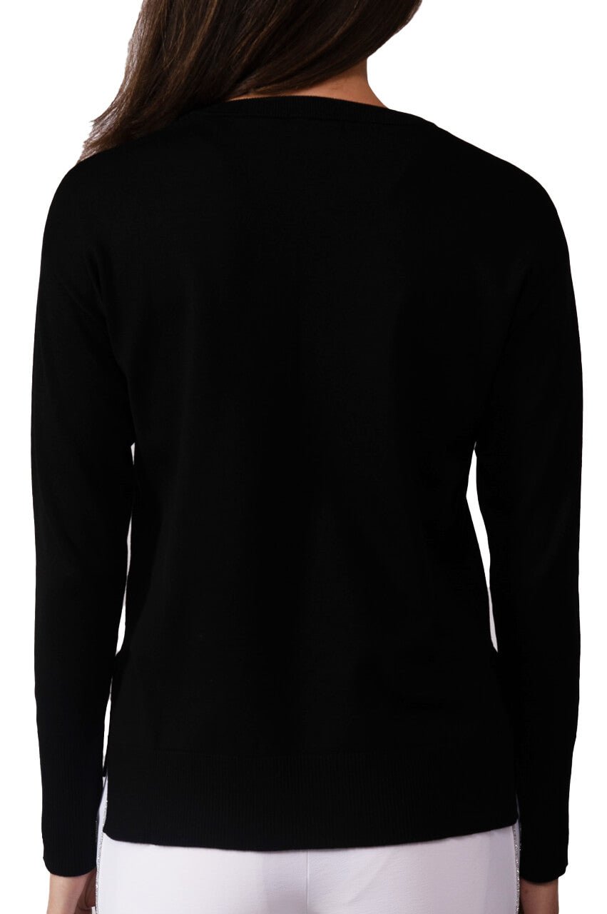 Black Relaxed Fit Sweater | Fashion Sweater - Golftini