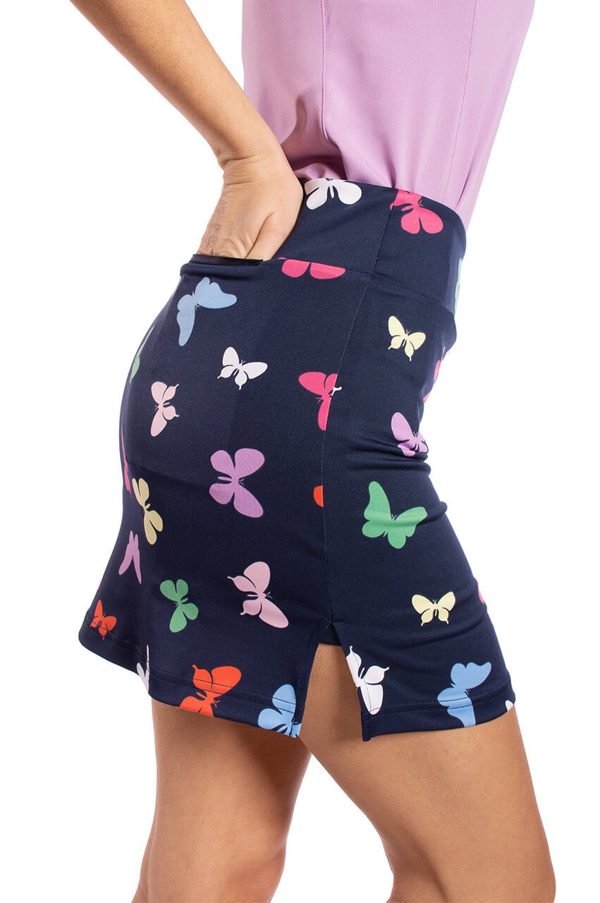 Multi-Color Butterfly Stretch Skort - Women's Golf Skort - Golftini