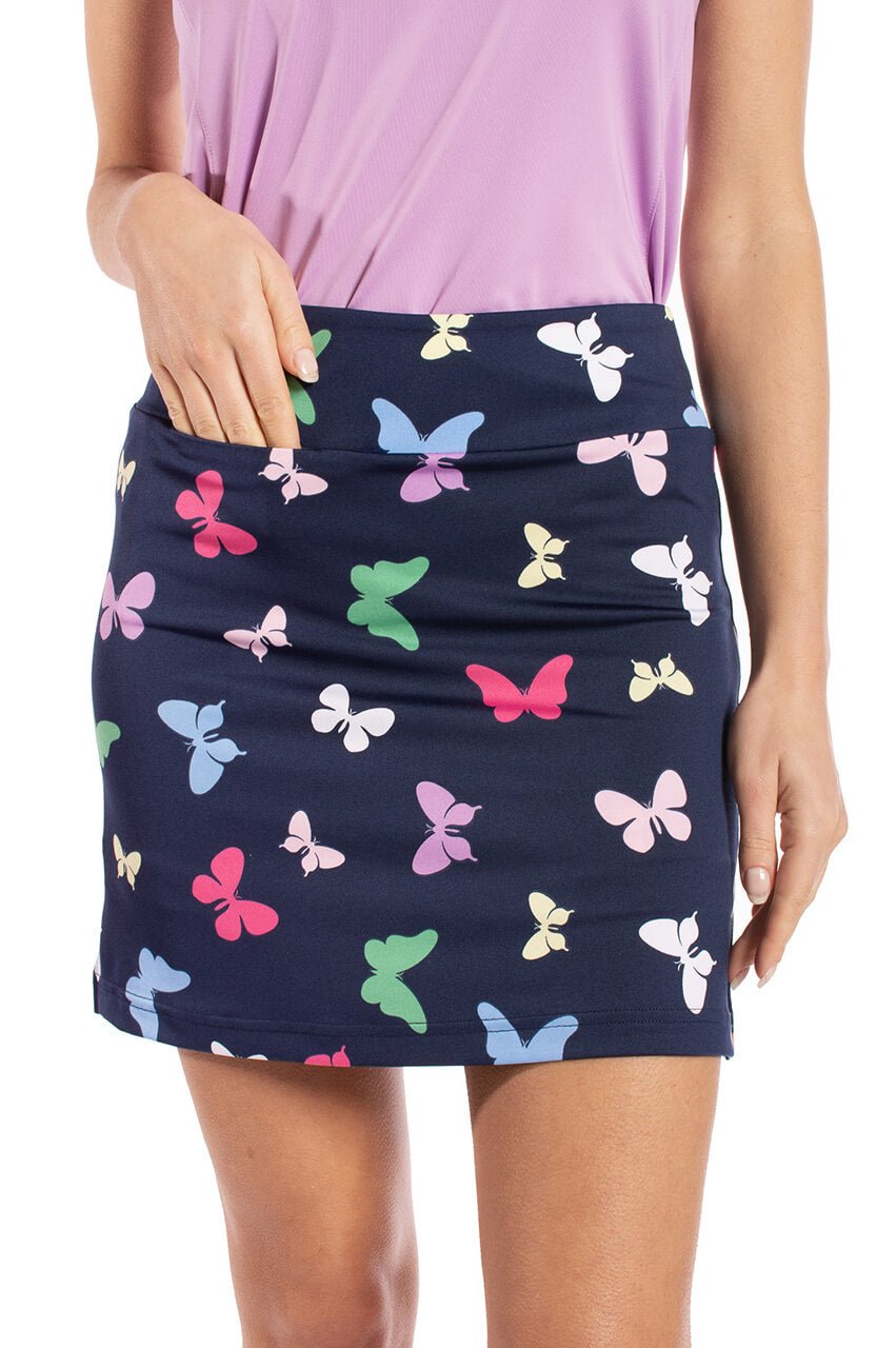 Multi-Color Butterfly Stretch Skort - Women's Golf Skort - Golftini