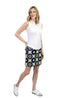 Golftini | White with Yellow Ric Rac Sleeveless Polo | Ladies Golf Top